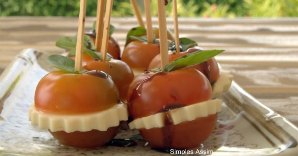 Caprese no palito - Simples Assim