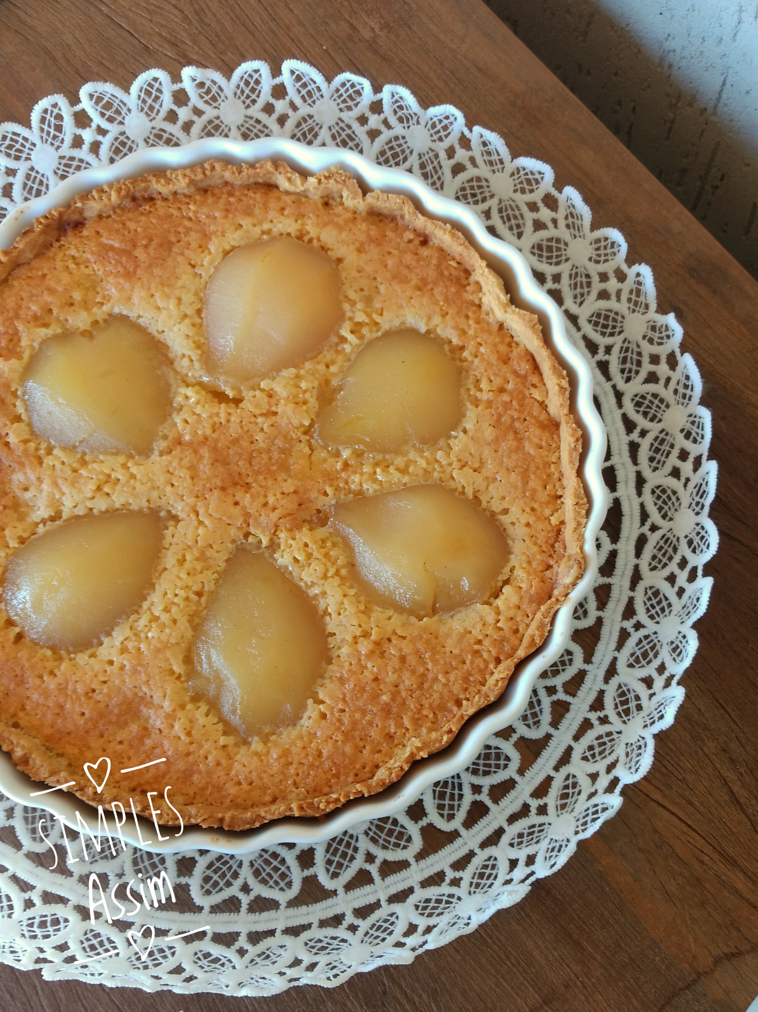 Torta de pera e amêndoas - Sabor marcante - Simples Assim