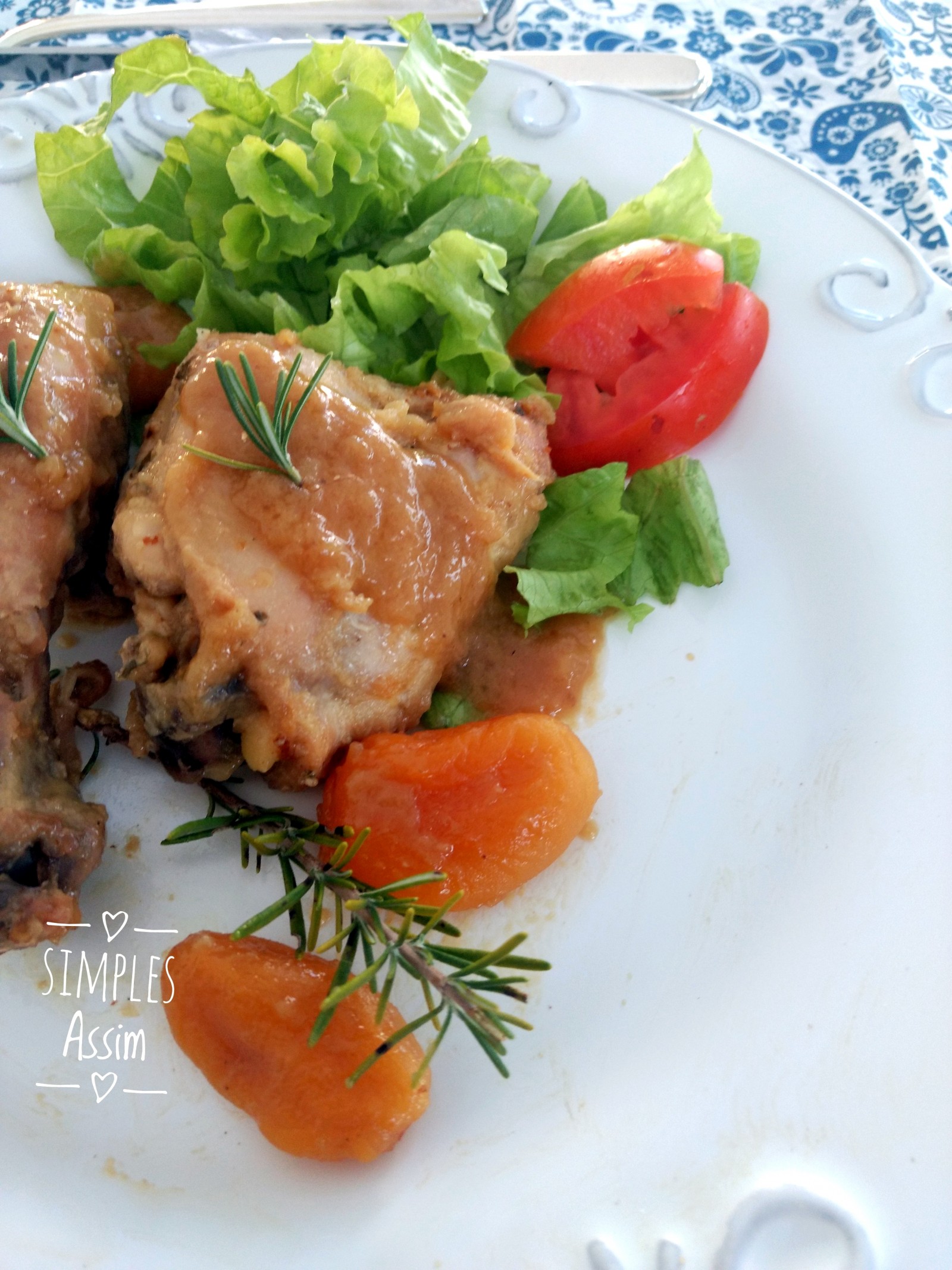 Frango com molho de laranja e damasco - Suave e gostoso - Simples Assim