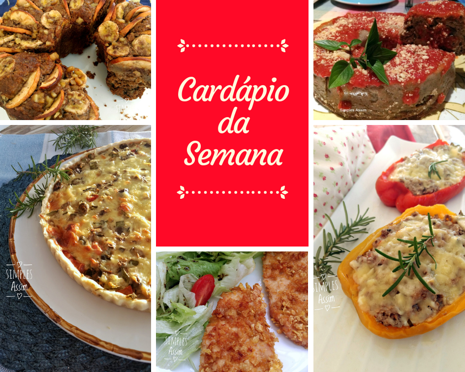 Arquivos cardápio da semana - Simples Assim