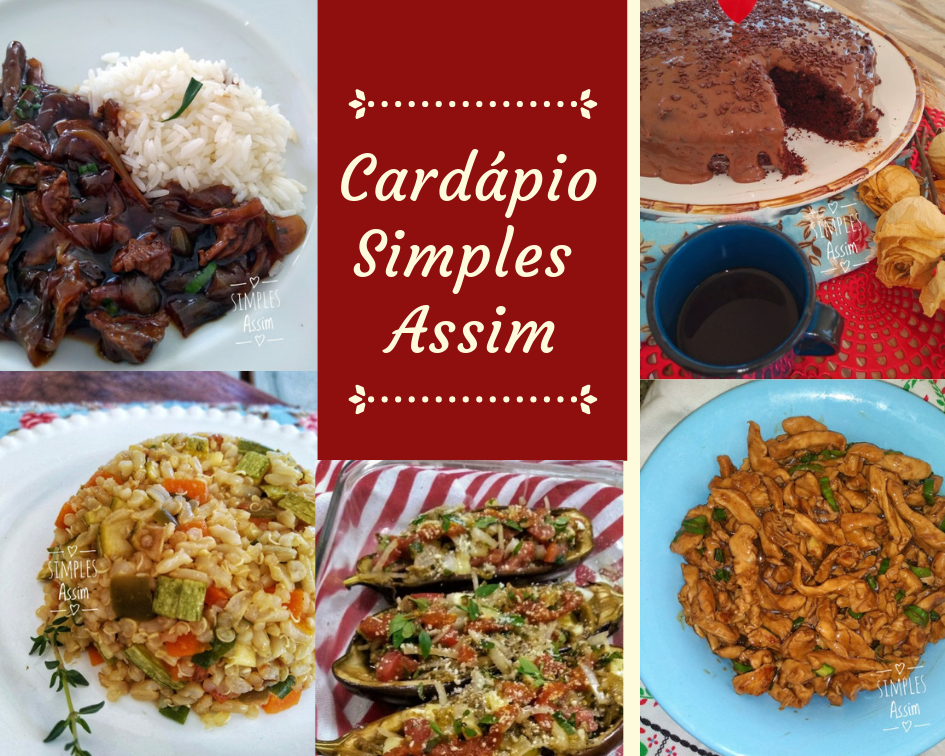 Arquivos cardápio da semana - Simples Assim